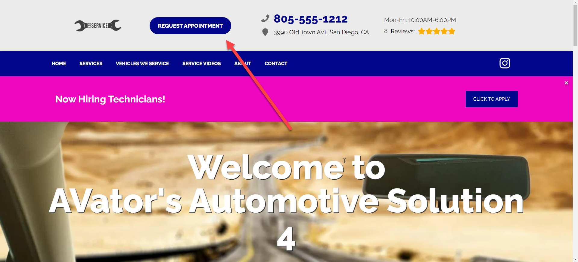 Web Only Appointment Management – AutoVitals