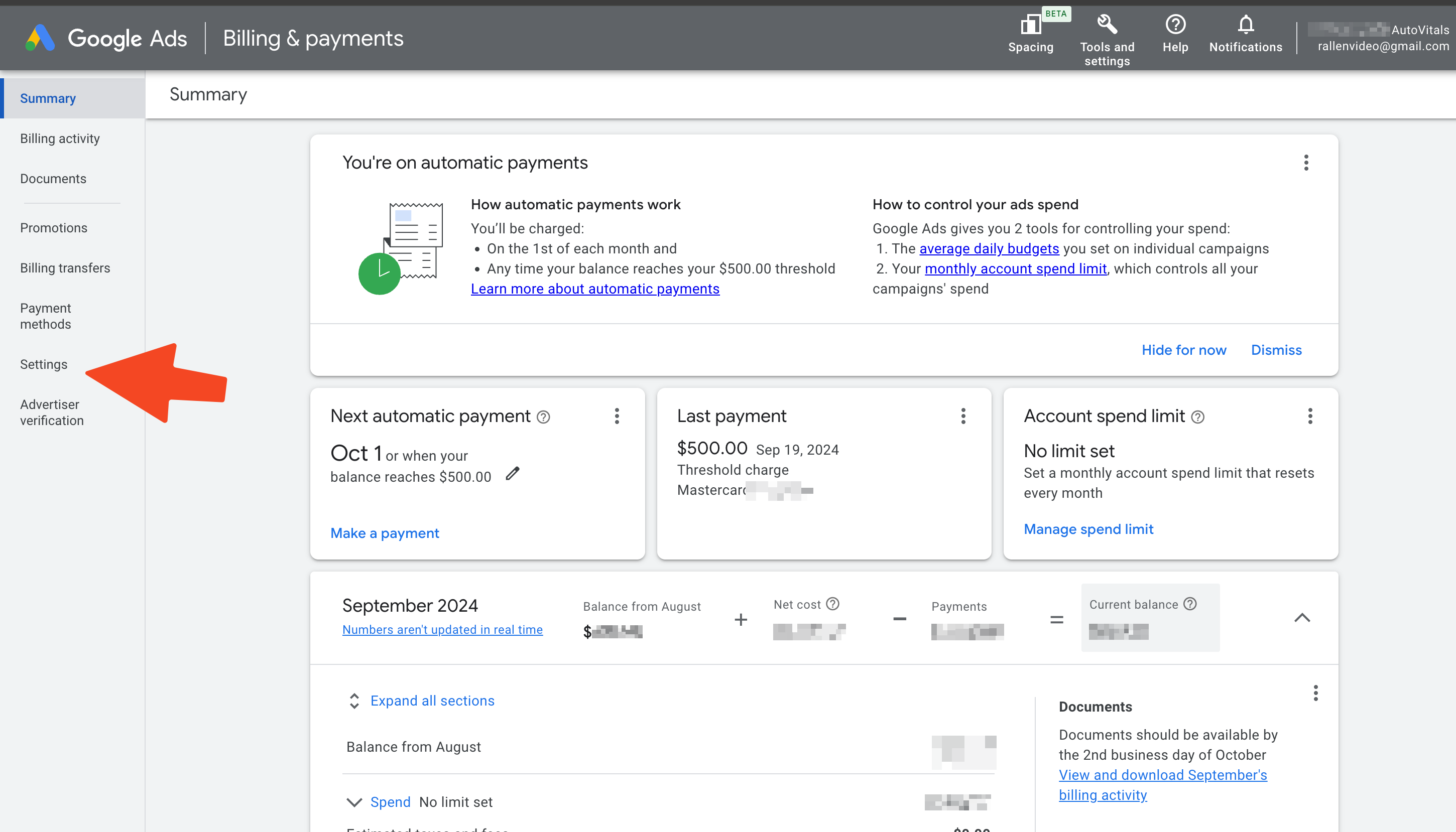 Managing Your Google Ads Payment Info – AutoVitals