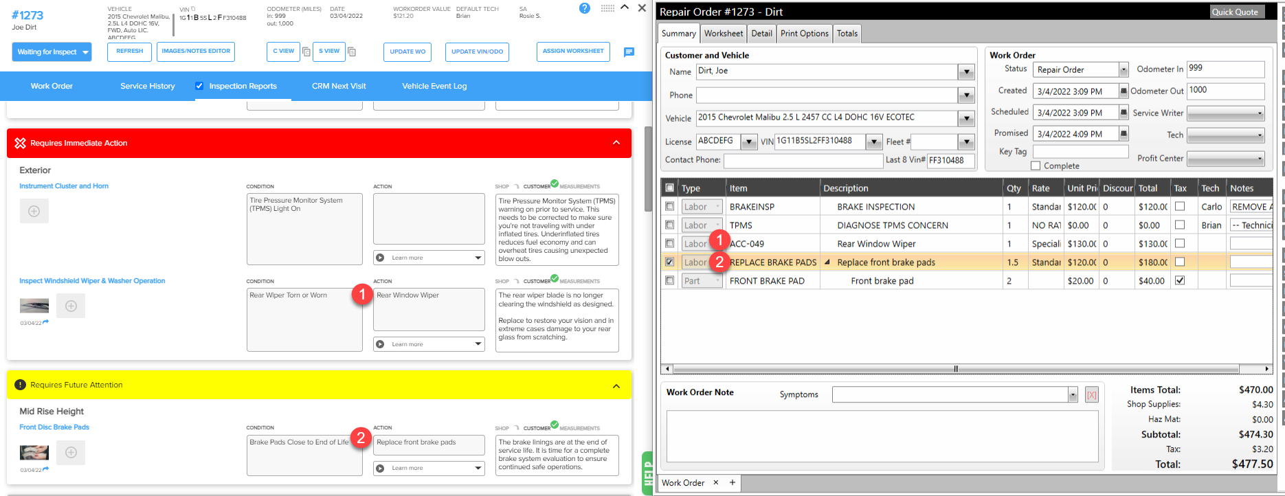 NAPA TRACS Enterprise Integration – AutoVitals